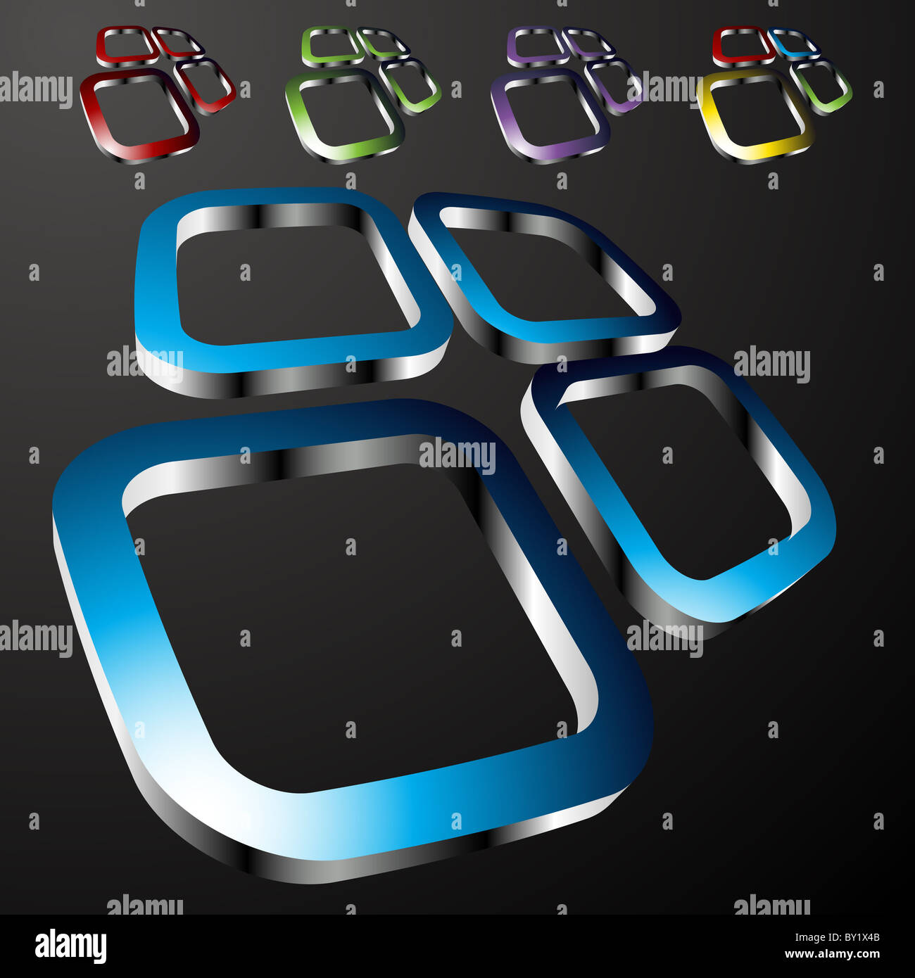 An image of abstract square shape icons Stock Photo - Alamy