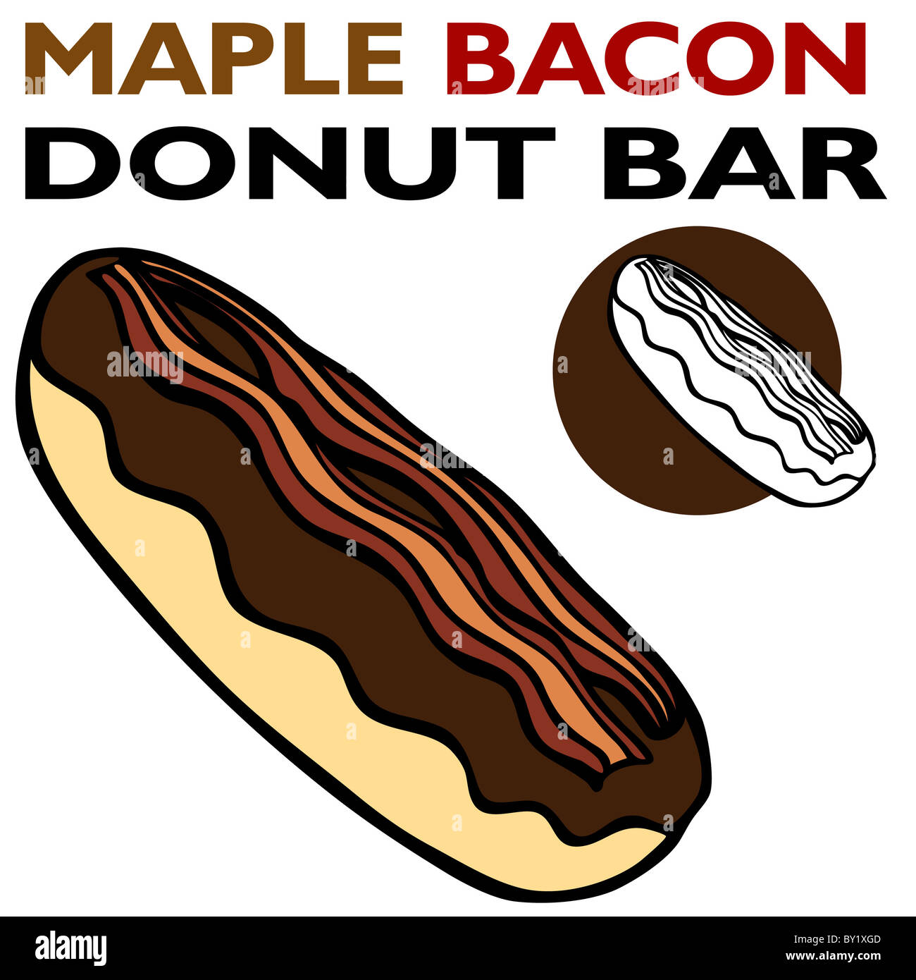 An image of a maple bacon bar Stock Photo - Alamy