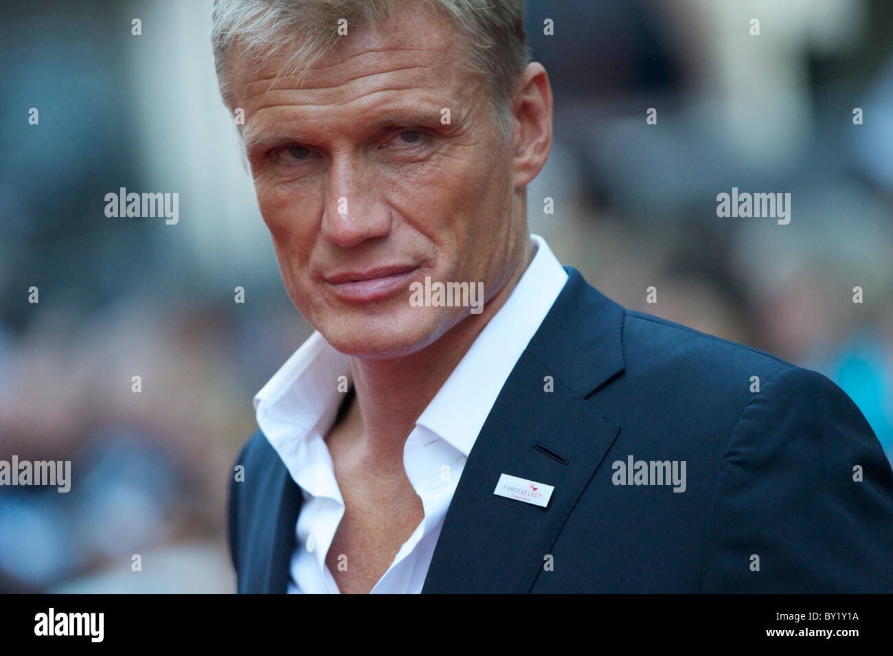Actor Dolph Lundgren arrives for the premiere of 'The Expendables,' on ...