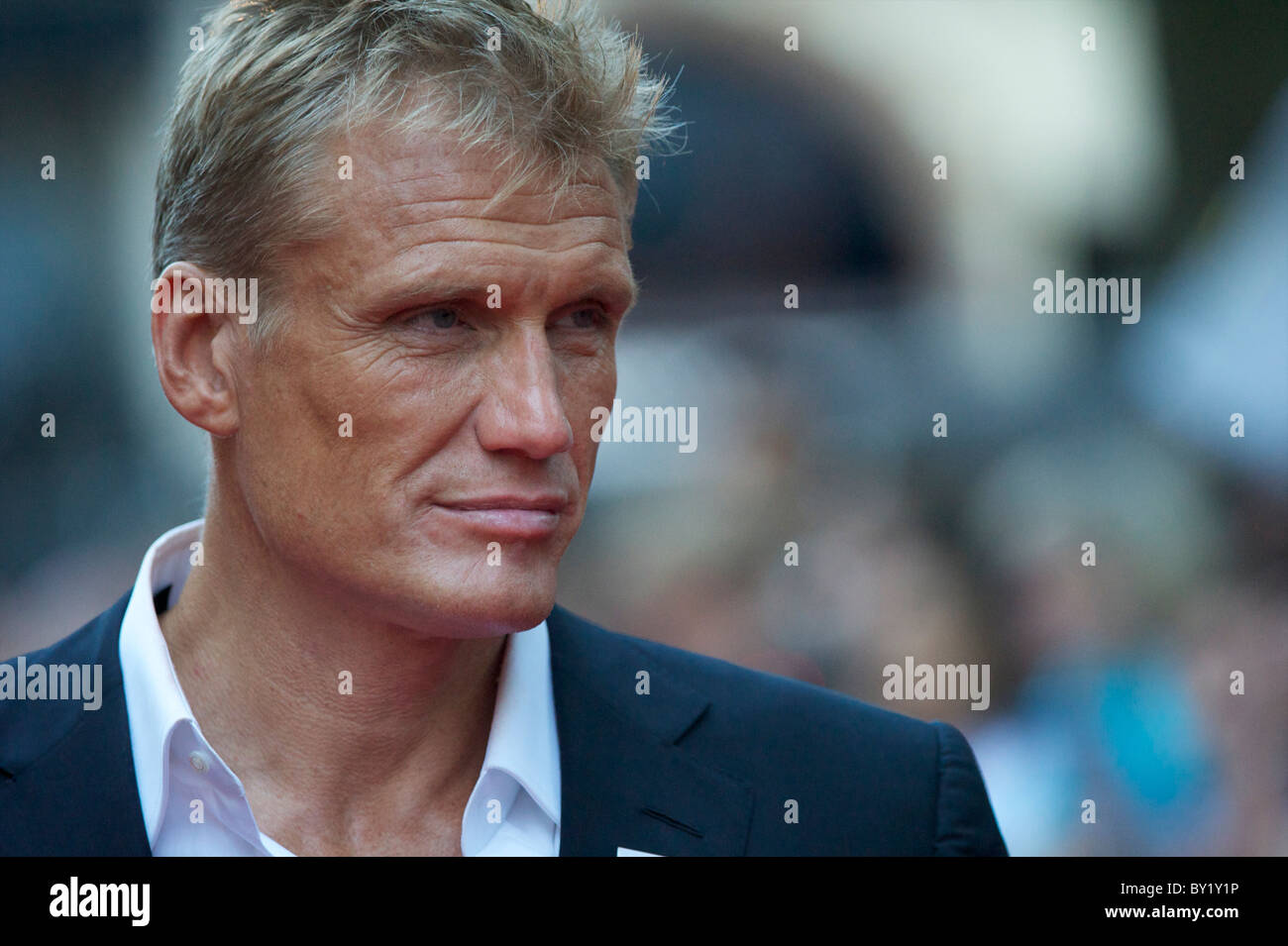Actor Dolph Lundgren arrives for the premiere of 'The Expendables,' on ...