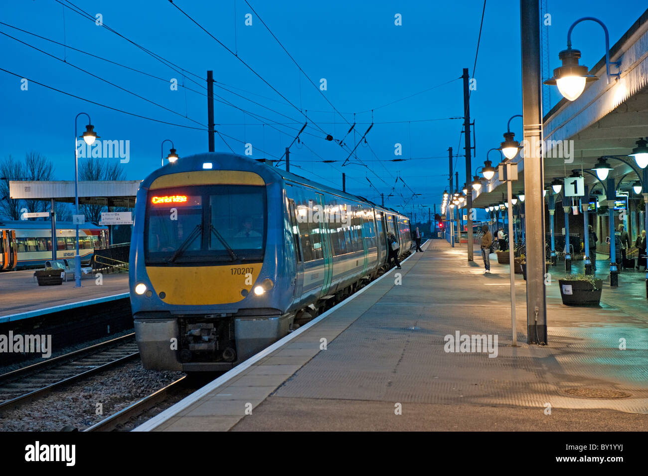 National Express East Anglia Class 170 number 170207 sits at platform ...