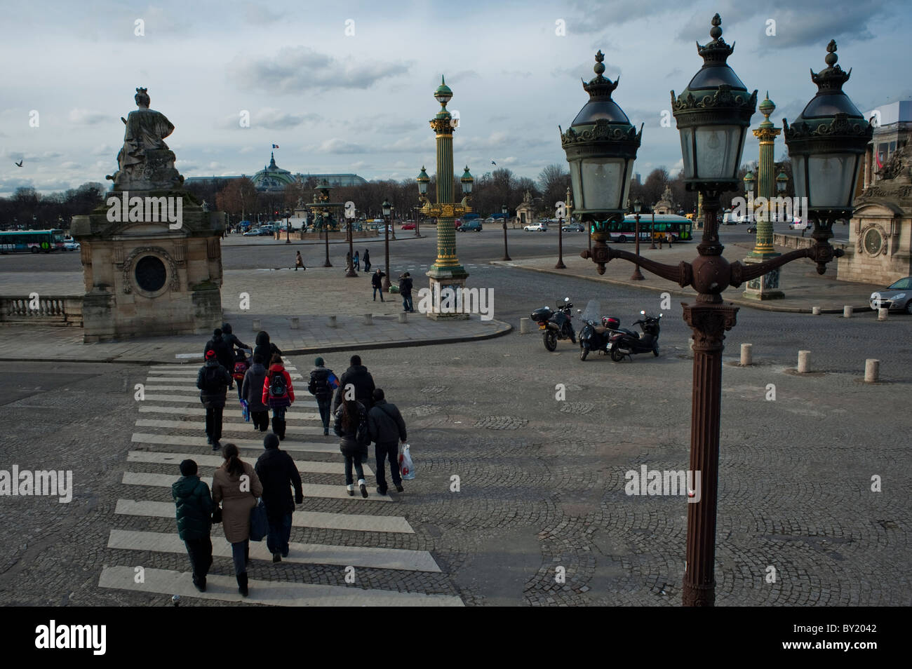 Paris, France, Panoramic View, Outside, Street Scenes, Place de la ...
