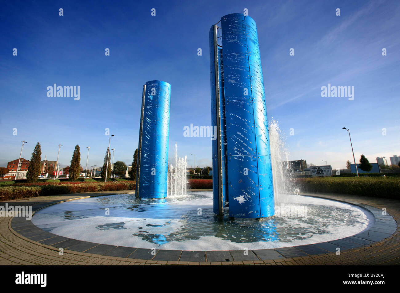 Callaghan square fountains cardiff hi-res stock photography and images ...