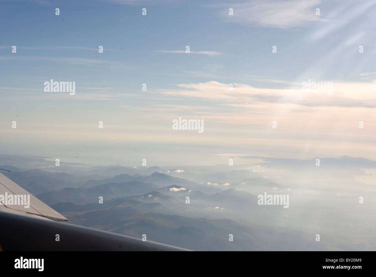 Aerial Views over North Wales Stock Photo - Alamy