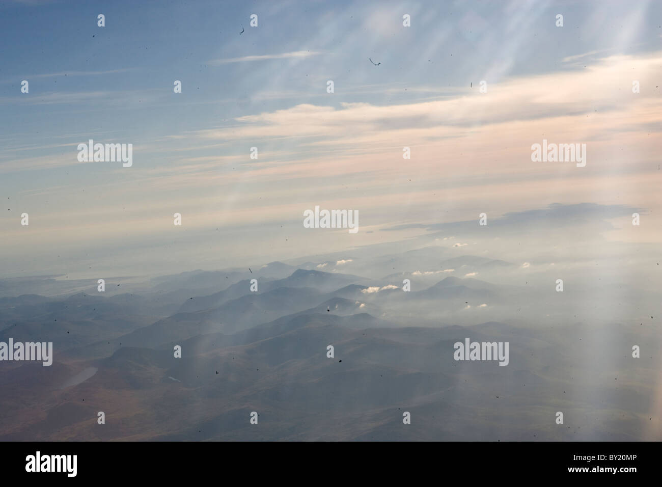 Aerial Views over North Wales Stock Photo - Alamy