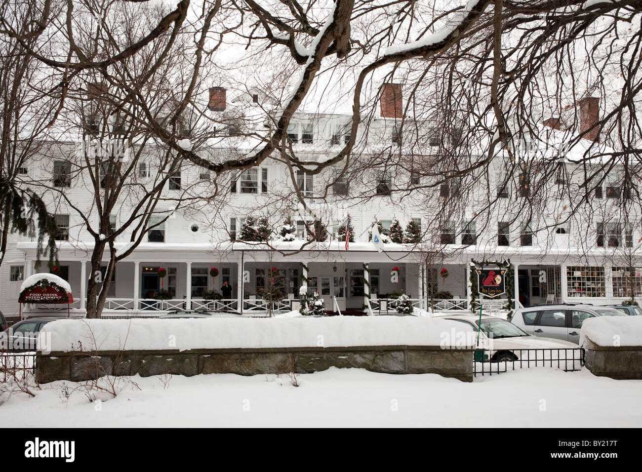 The Red Lion Inn is a central feature in historic Stockbridge Stock ...