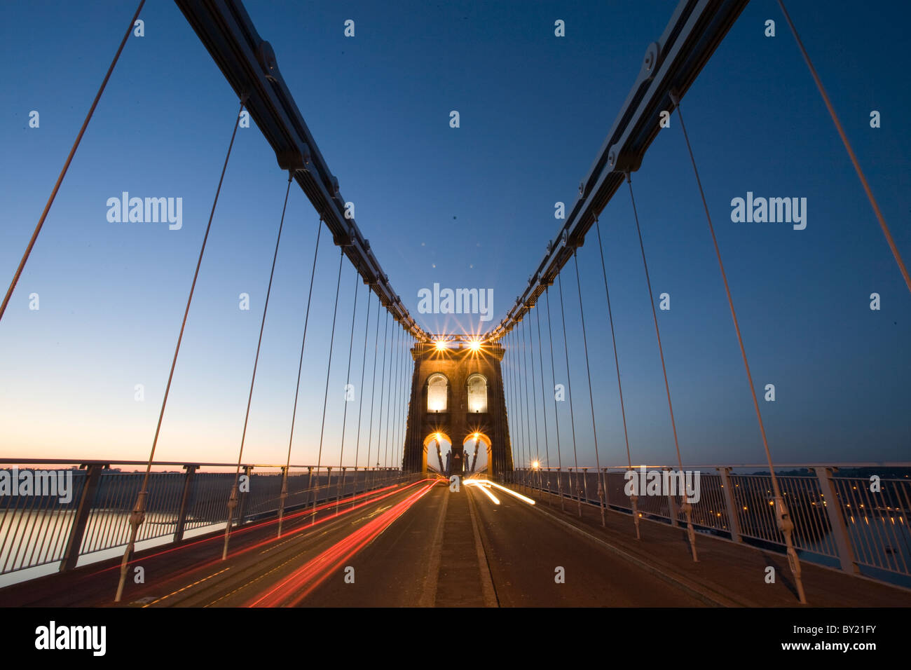 Menai Bridge, Bangor Stock Photo - Alamy