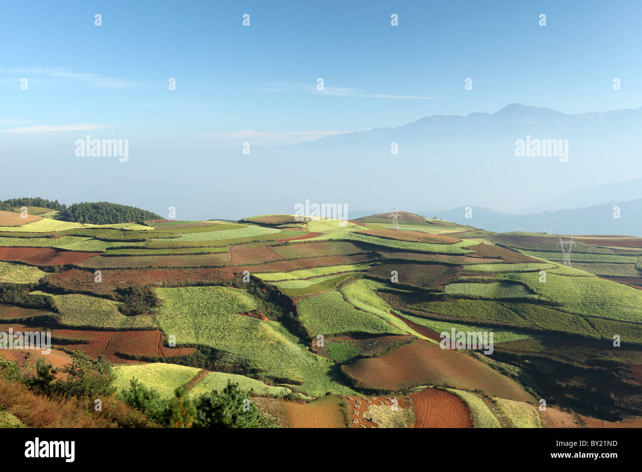 Red Land Soil, Dongchuan, Yunnan Province, China Stock Photo - Alamy