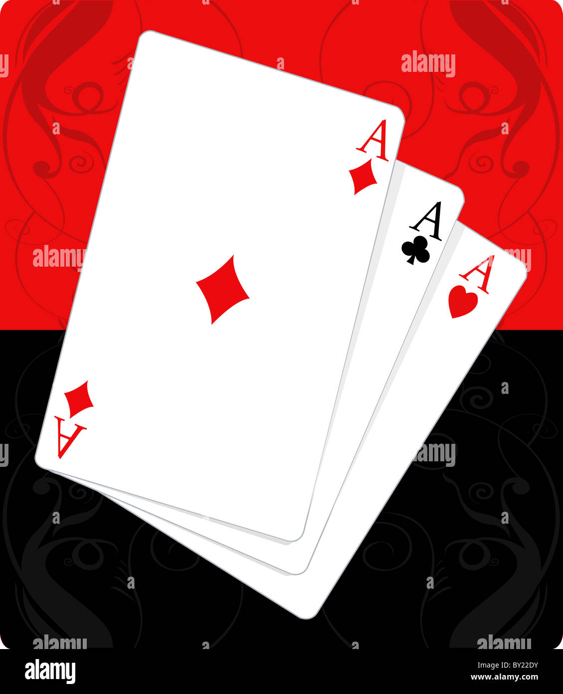 Three red cards hi-res stock photography and images - Alamy