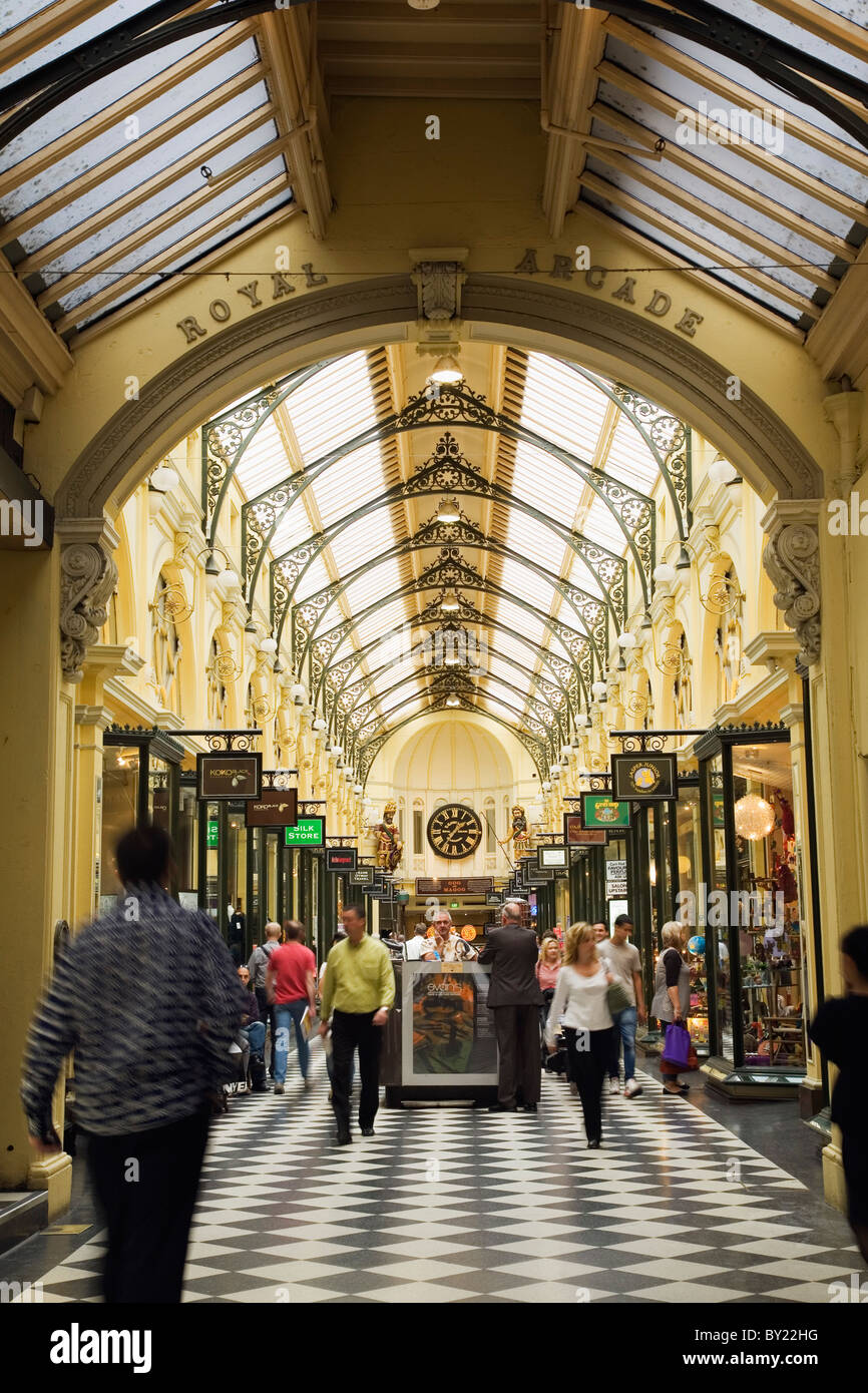 Shopping arcade melbourne hi-res stock photography and images - Alamy