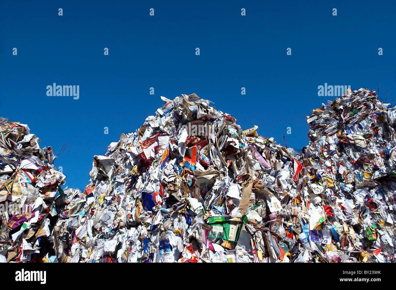 Recycling bail ready to be processed Stock Photo - Alamy