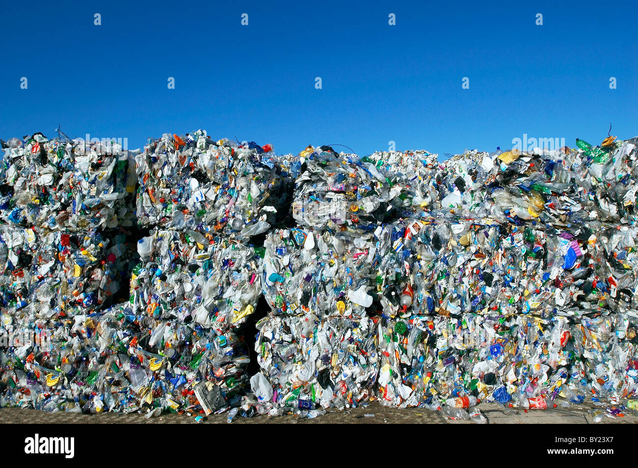 Recycling bail ready to be processed Stock Photo - Alamy