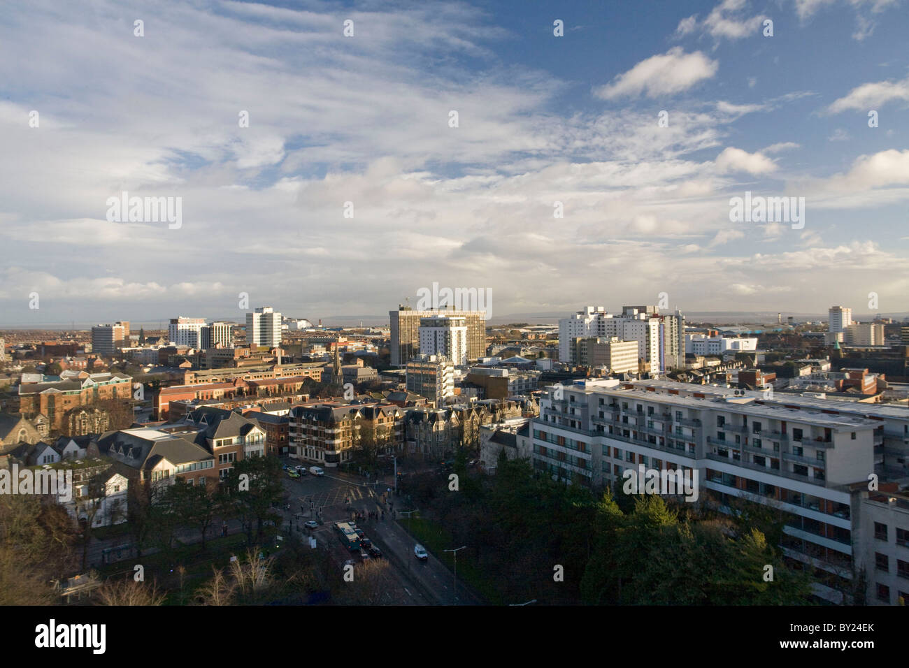 Cardiff city centre aerial hi-res stock photography and images - Alamy
