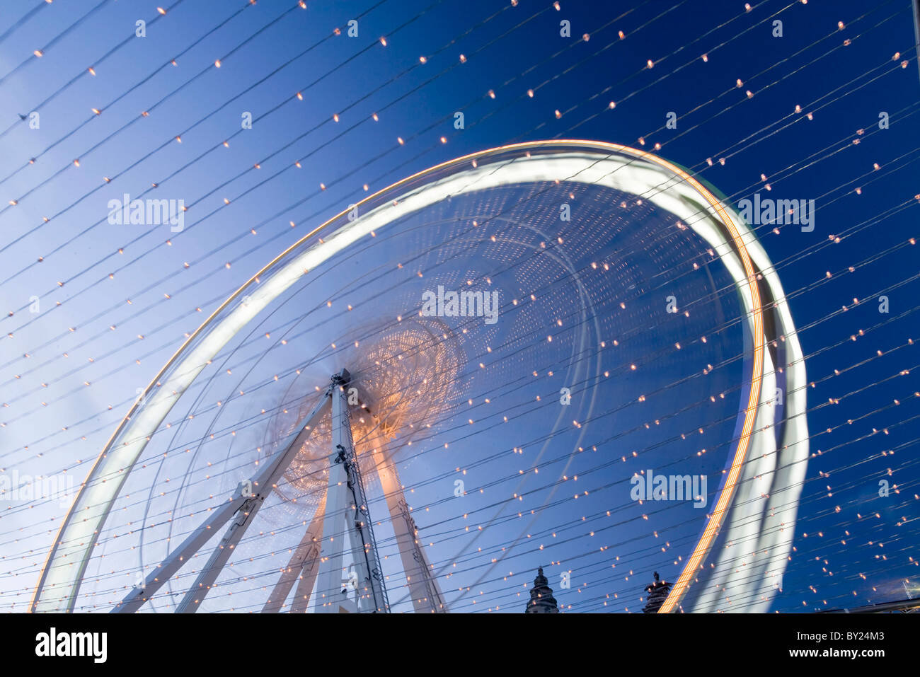 Big wheel, Winter Wonderland, Cardiff Stock Photo - Alamy