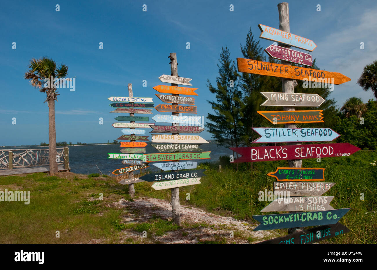 Sebastian Florida fun signs for arrows of all local businesses ...