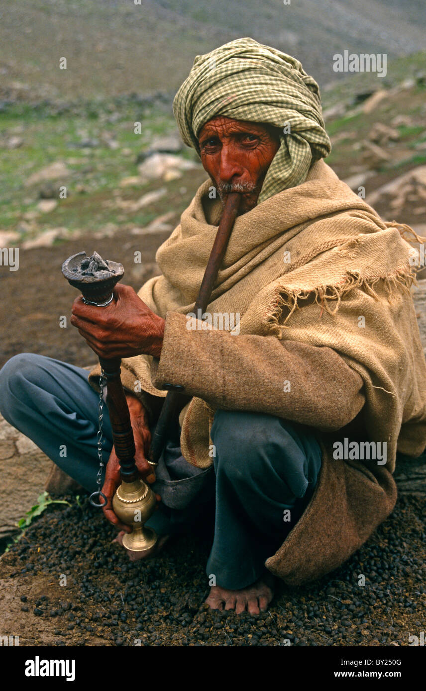 India, Himachal Pradesh, Chamba Valley. A Gaddi (semi-nomadic shepherd ...