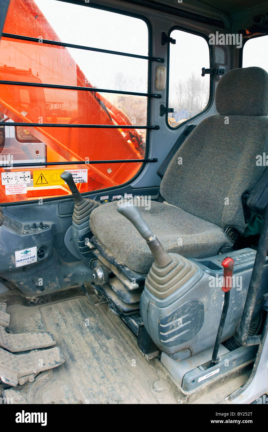 Excavator cab interior hi-res stock photography and images - Alamy