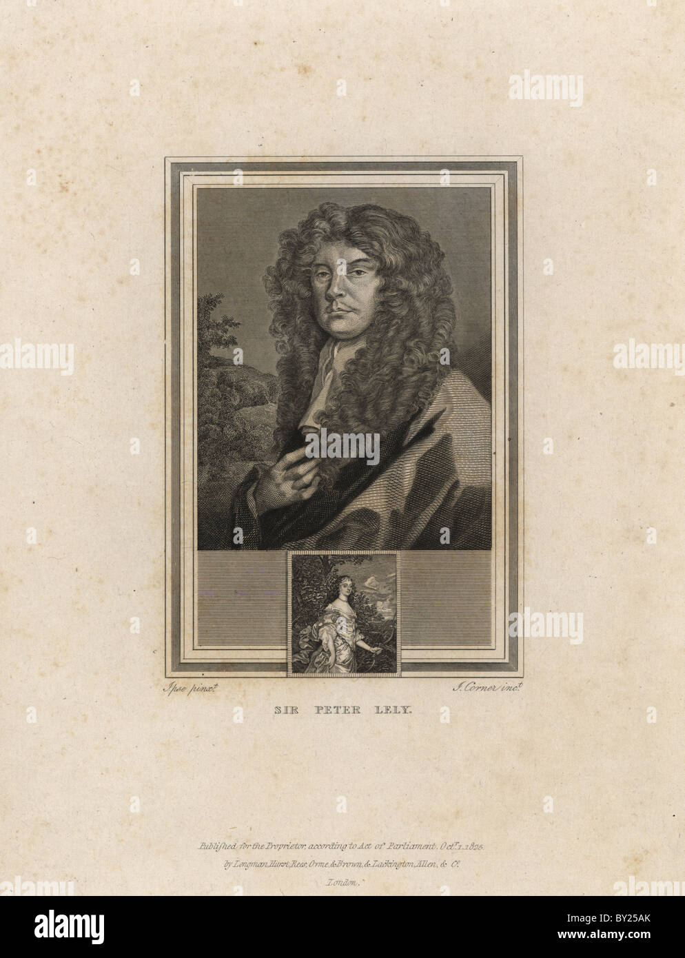 Self portrait of Sir Peter Vander Vaas, Sir Peter Lely (1617-1680 Stock ...