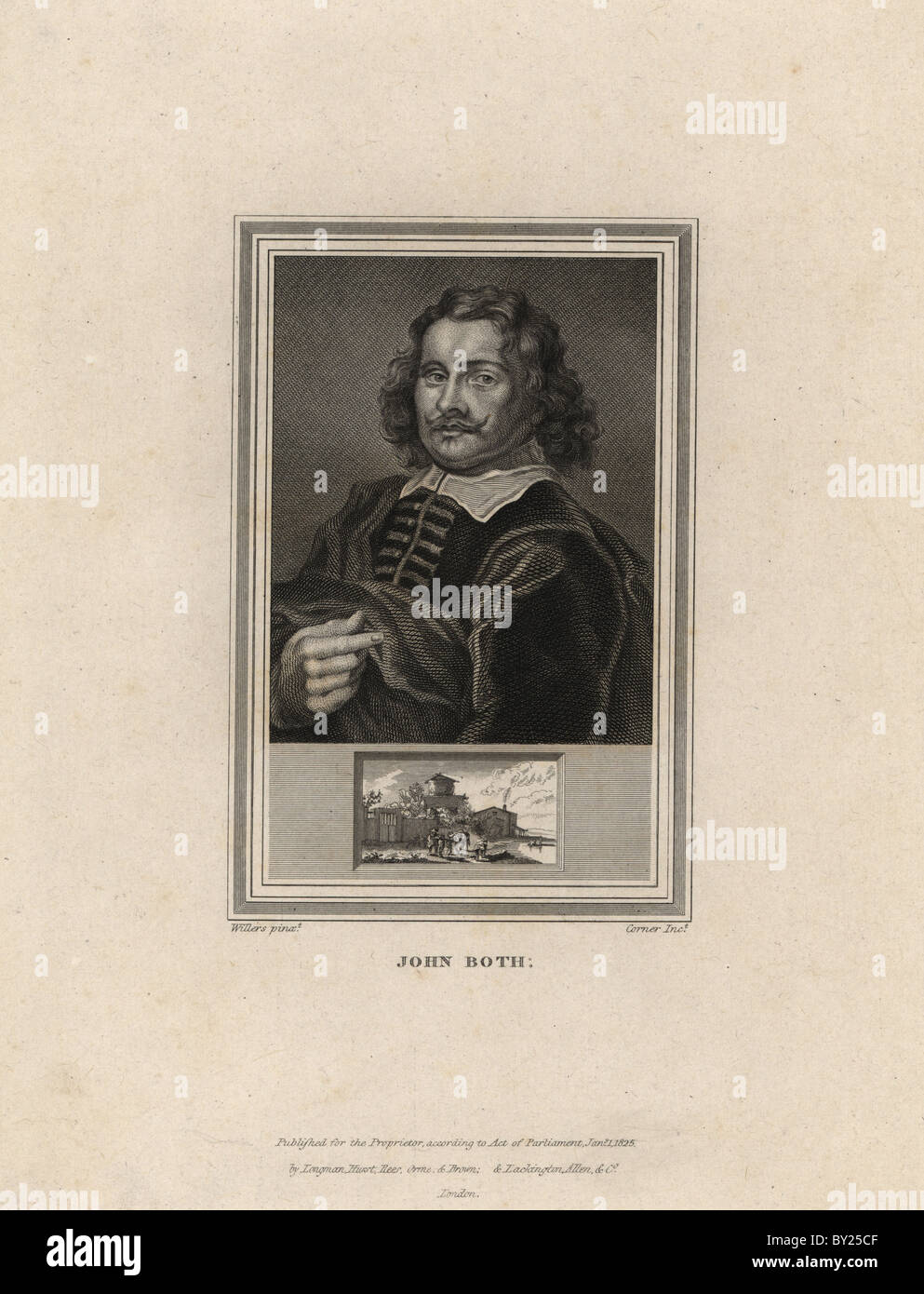 Portrait of John Both (1610-1650), Flemish landscape artist Stock Photo ...