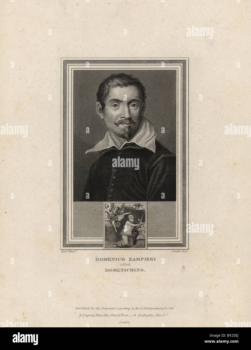 Self portrait of Domenico Zampieri, Domenichino (1581-1641 Stock Photo ...