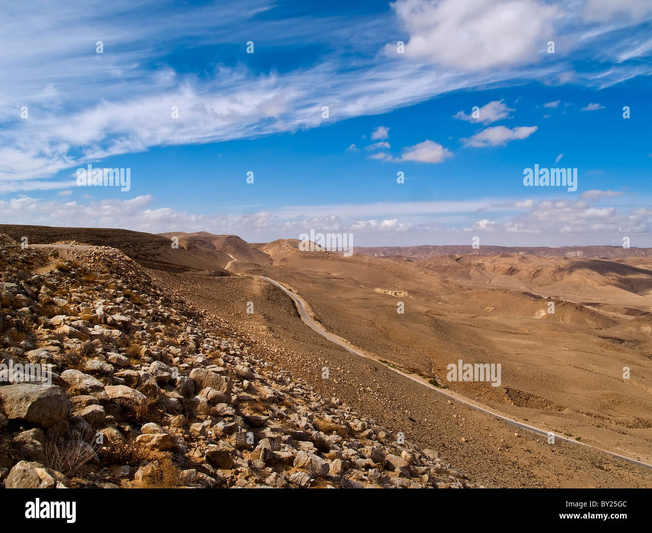 Israel, Negev Desert landscape Stock Photo - Alamy