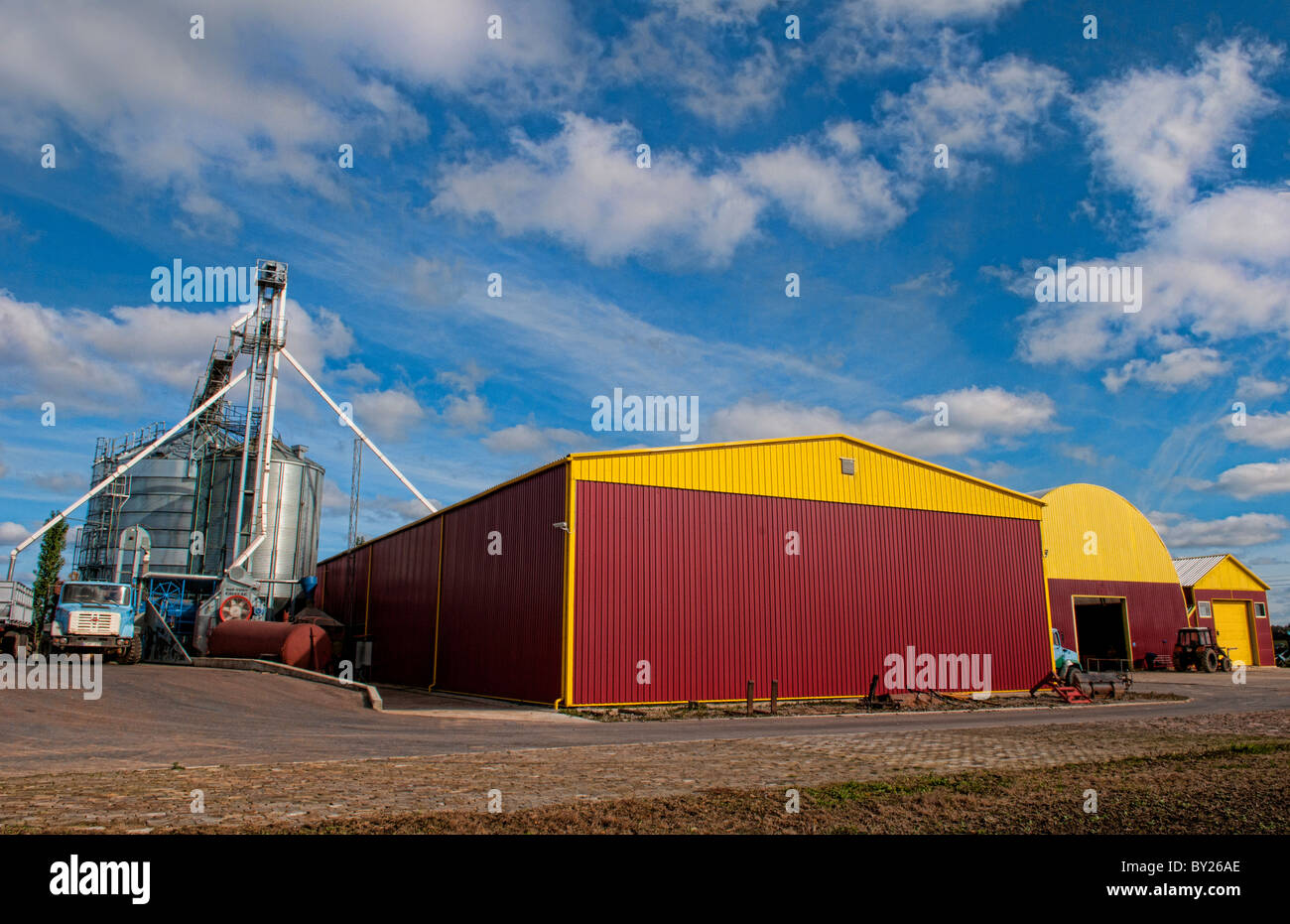 Lithuania improvements industry farming with colorful company of wheat ...