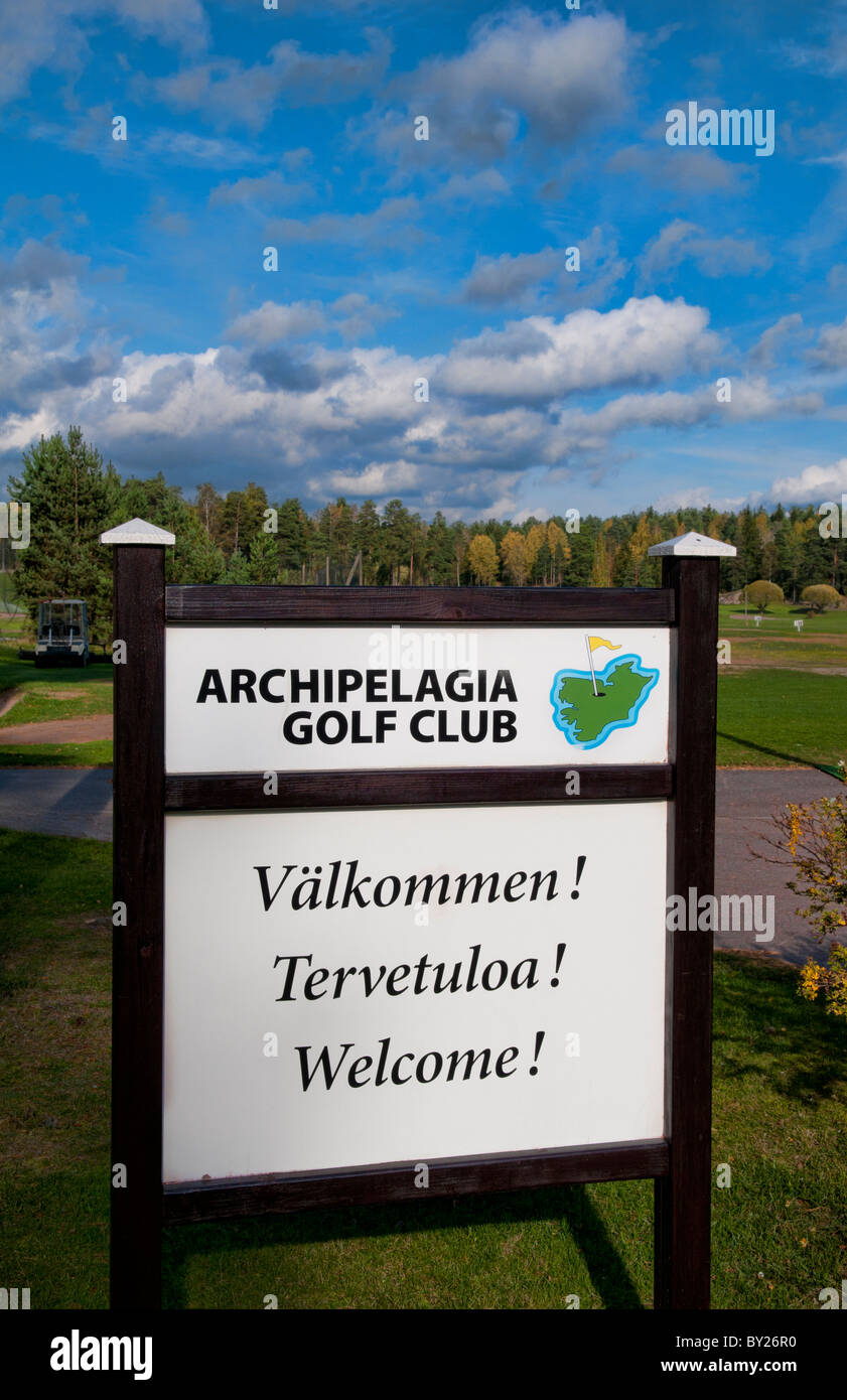 Sign for great colorful golfing at Archipelagia Golf Club in Turko ...