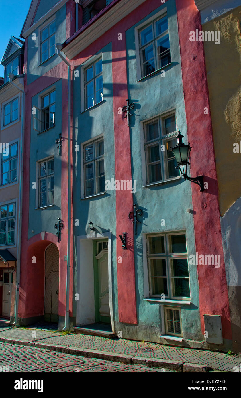Tallinn Estonia Old town architectural ancient homes historical ancient ...