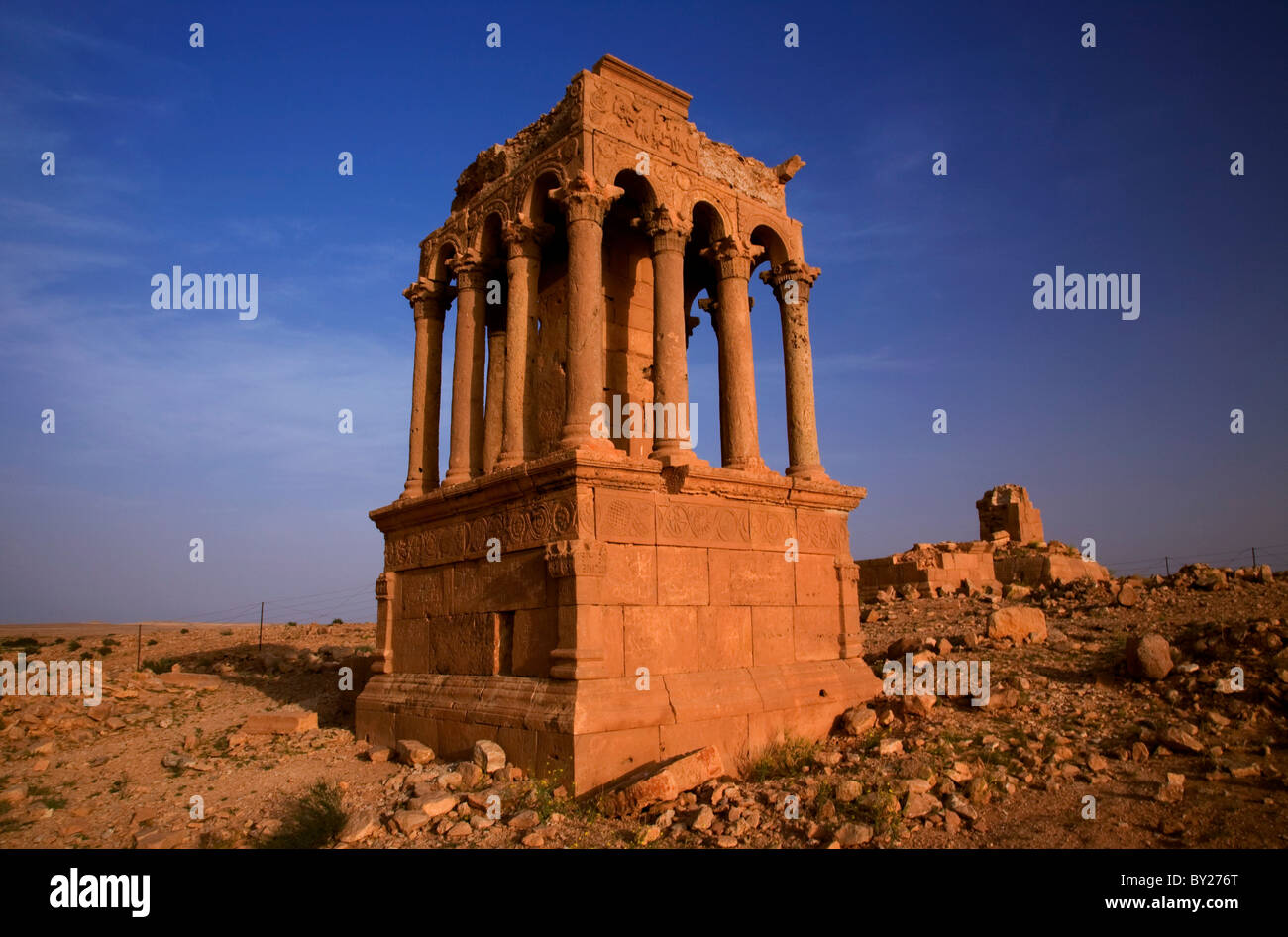 Ghirza, Libya; Unique Roman mausolea well preserved in the arid desert ...