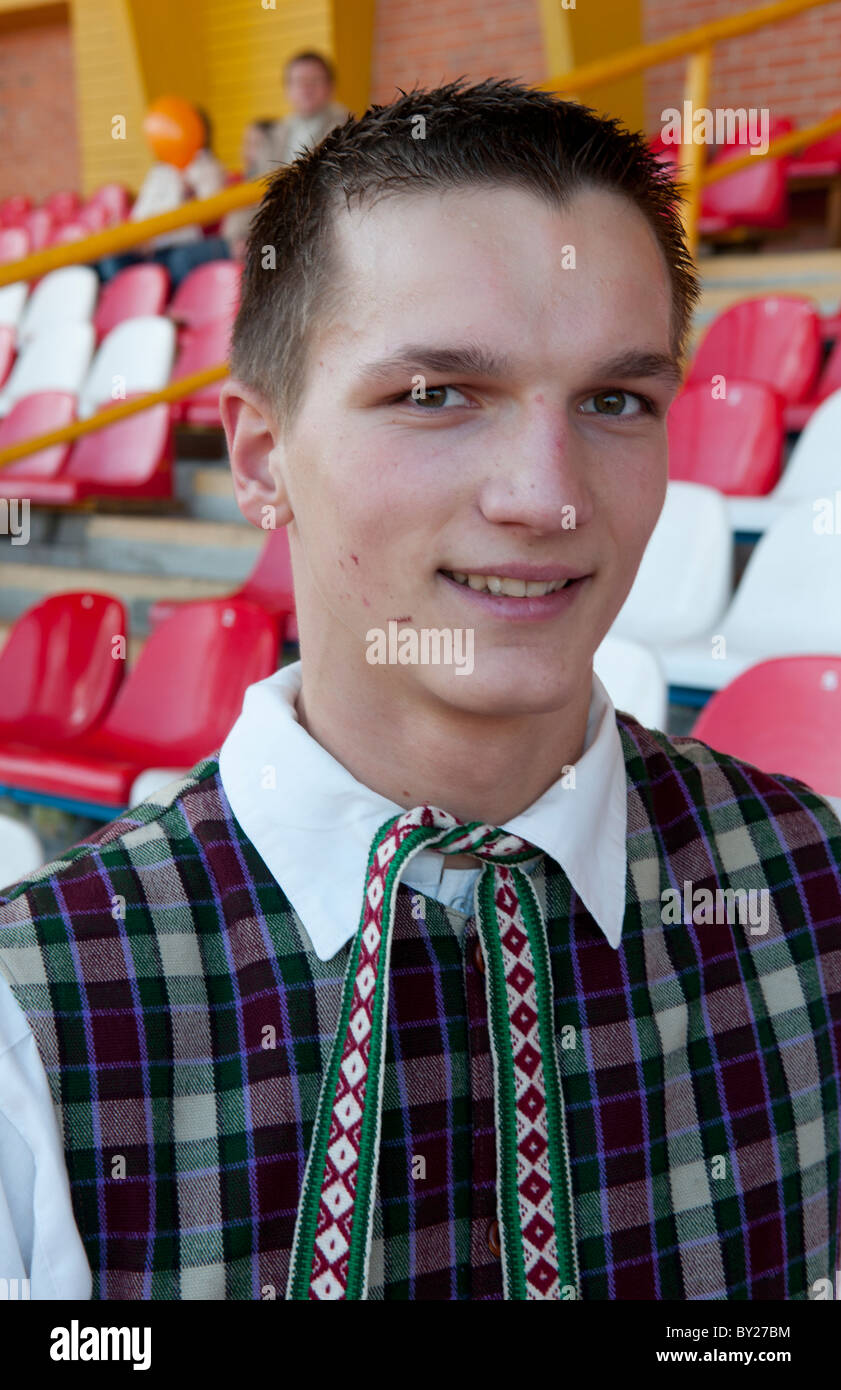 Great music traditional dress young singer portrait in costume in ...