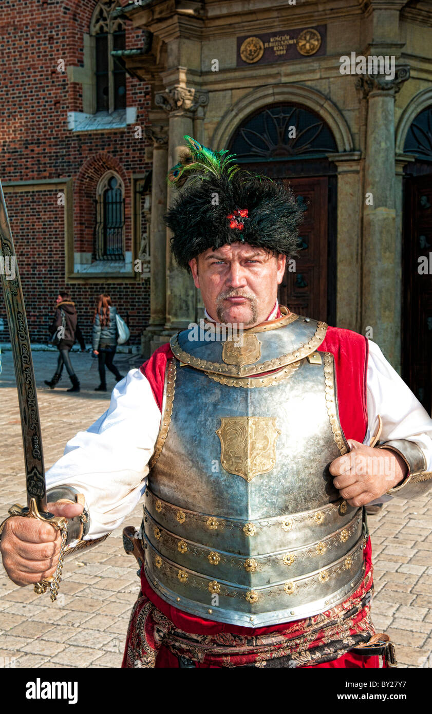 Interesting portrait of armored man in costume with sword in Main ...