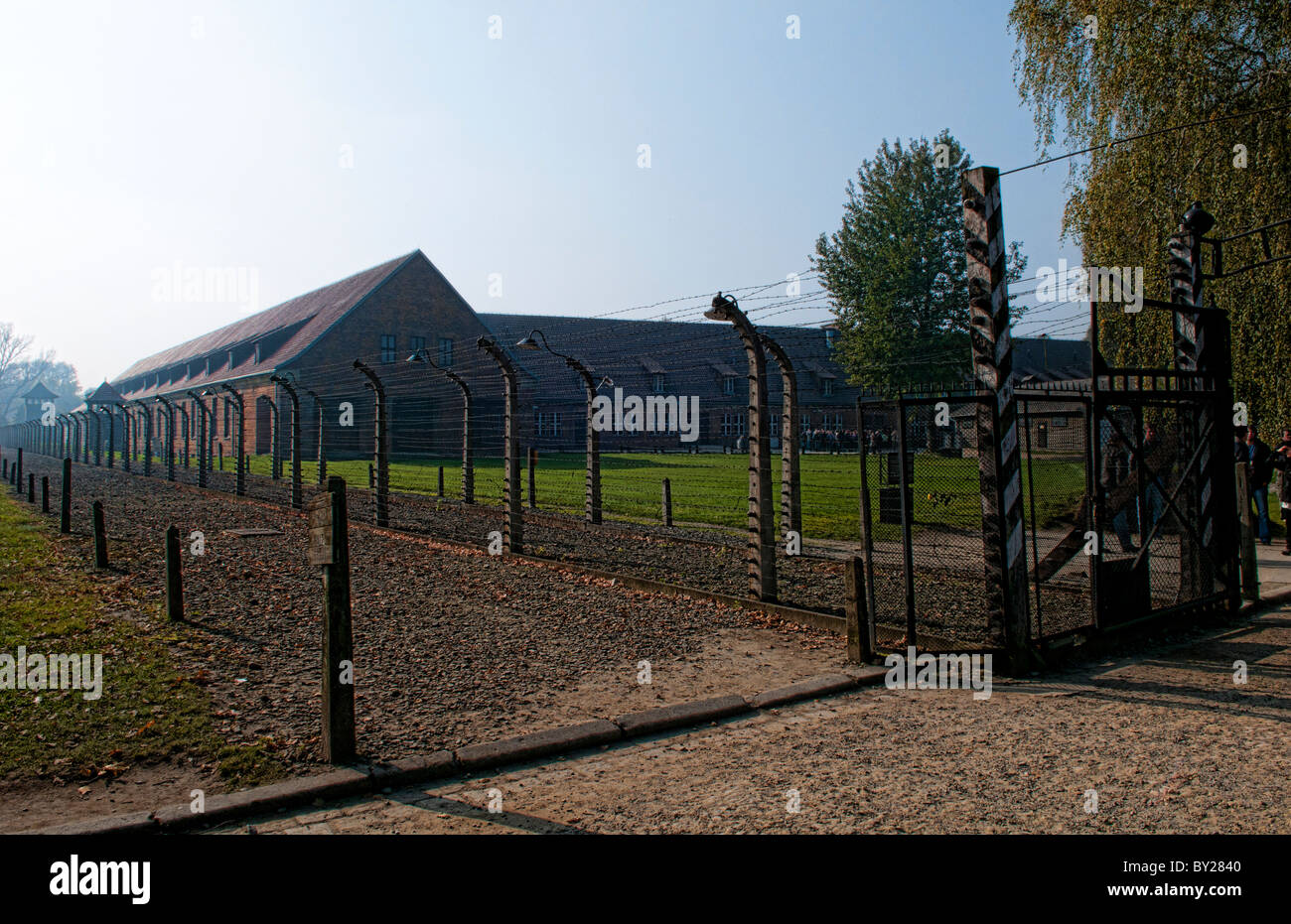 Auschwitz Concentration Camp horror Oswiecim Poland barb wire prison ...