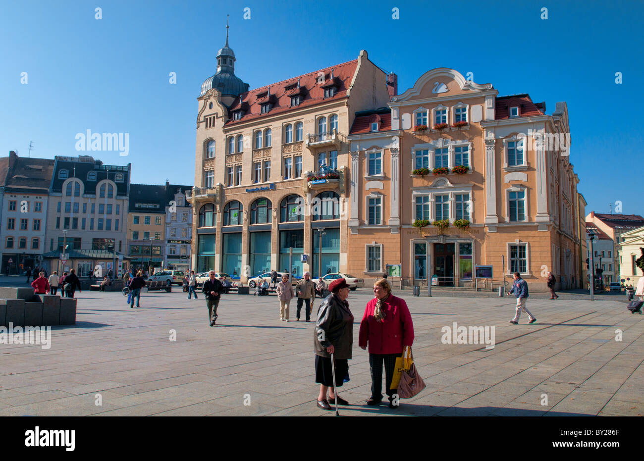Gorlitz Germany border of Germany Poland city downtown architecture and ...