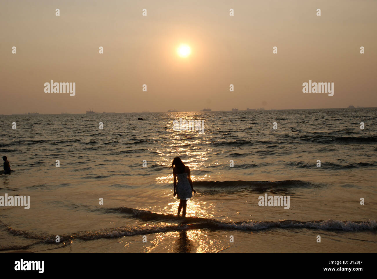 Beach-scene in Goa, India Stock Photo - Alamy