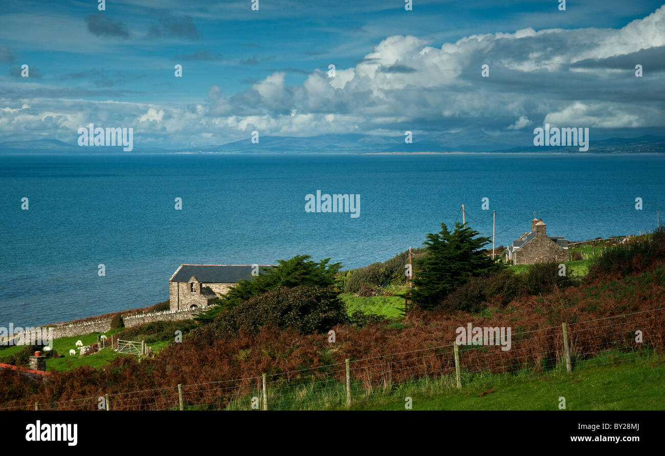 View of the Lynn Peninsula from the Welsh Coast Stock Photo - Alamy