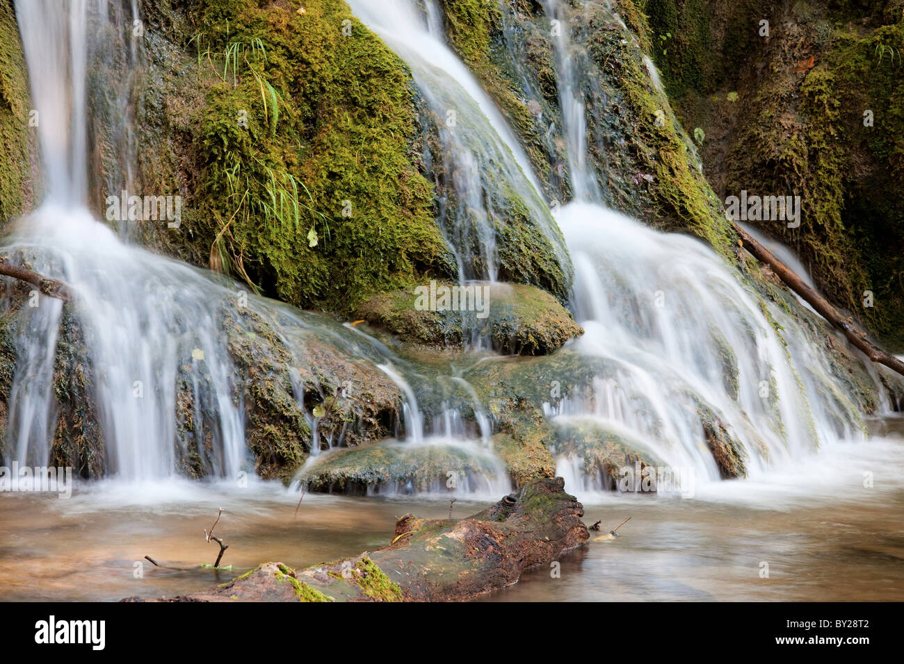 Small forest stream waterfall, long exposure Stock Photo - Alamy