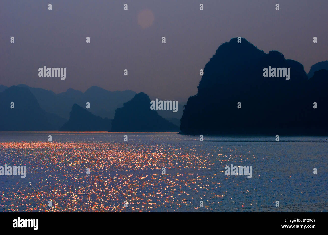 Picturesque scene of junket boat in Halong Bay Ha Long relax Vietnam ...