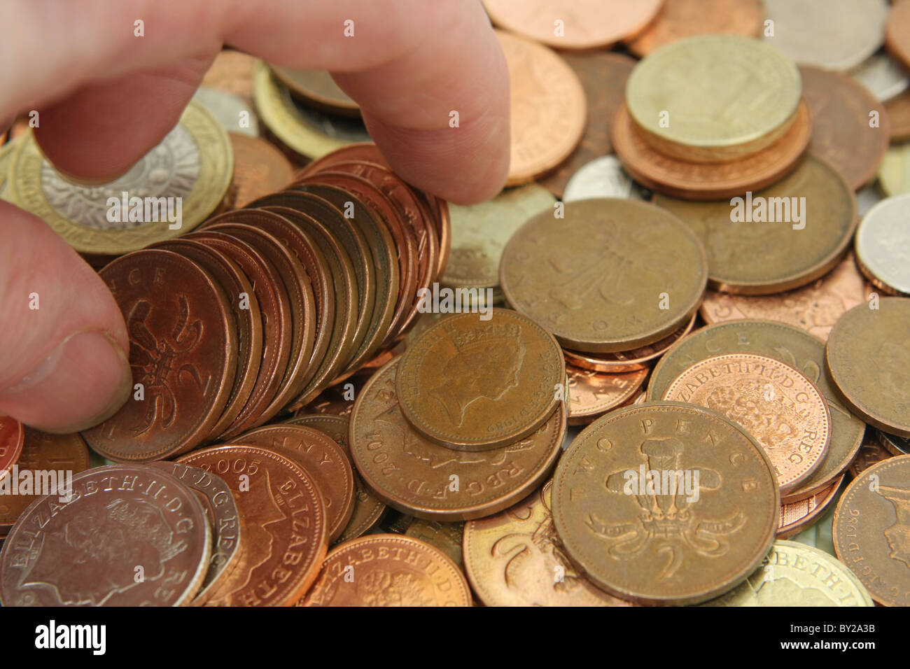 2p coins hi-res stock photography and images - Alamy