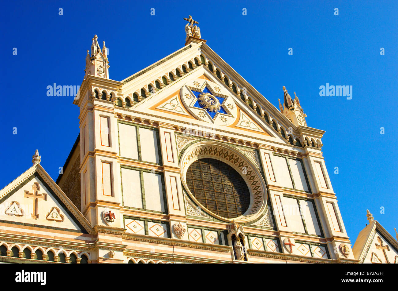 Basilica Santa Croce - Facade - Florence Italy Stock Photo - Alamy