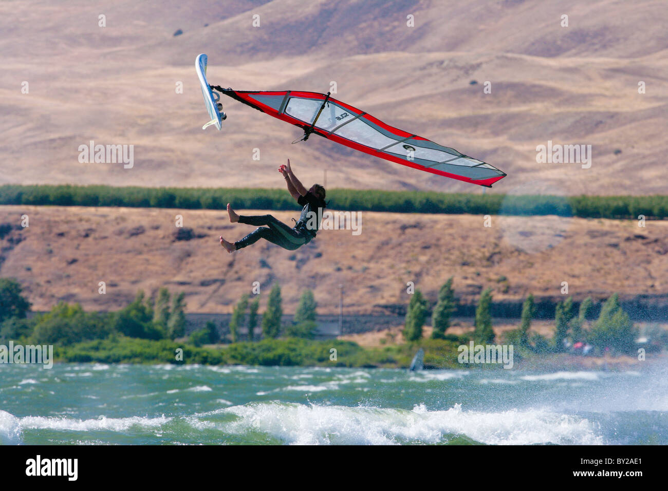 Image of person falling suspended in mid air hi-res stock photography ...