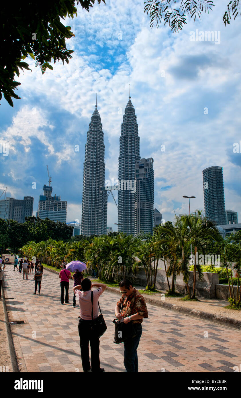 Kuala Lumpur Malaysia modern city with Gigantic Twin Towers largest in ...
