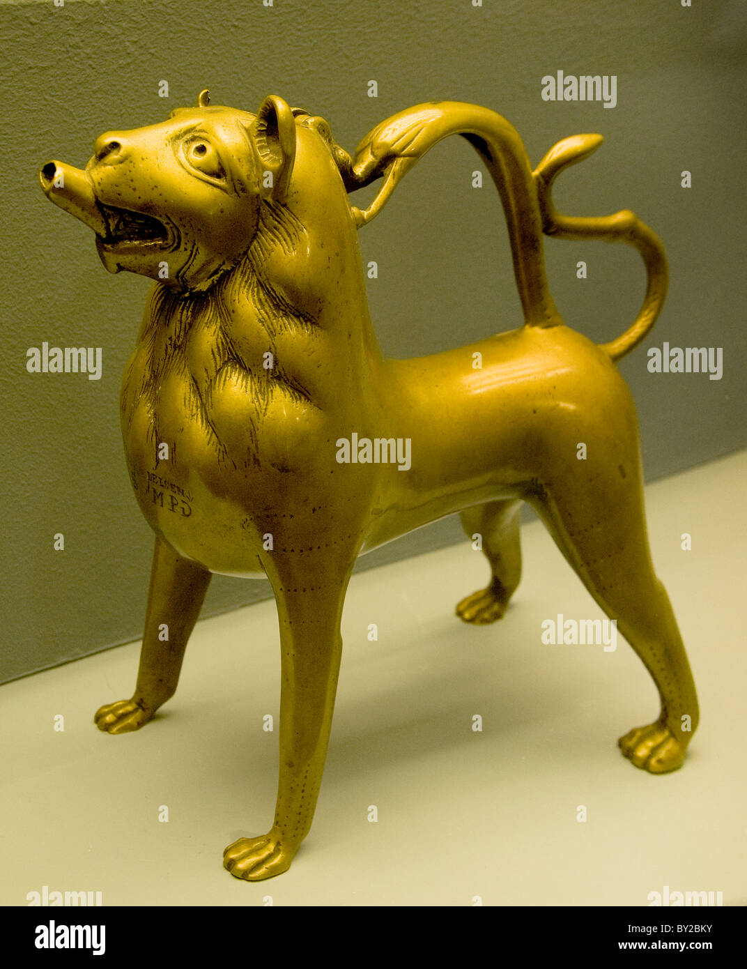 Lion Ewer 1250 1300 German Germany Hidesheim Middle Ages Medieval Stock ...