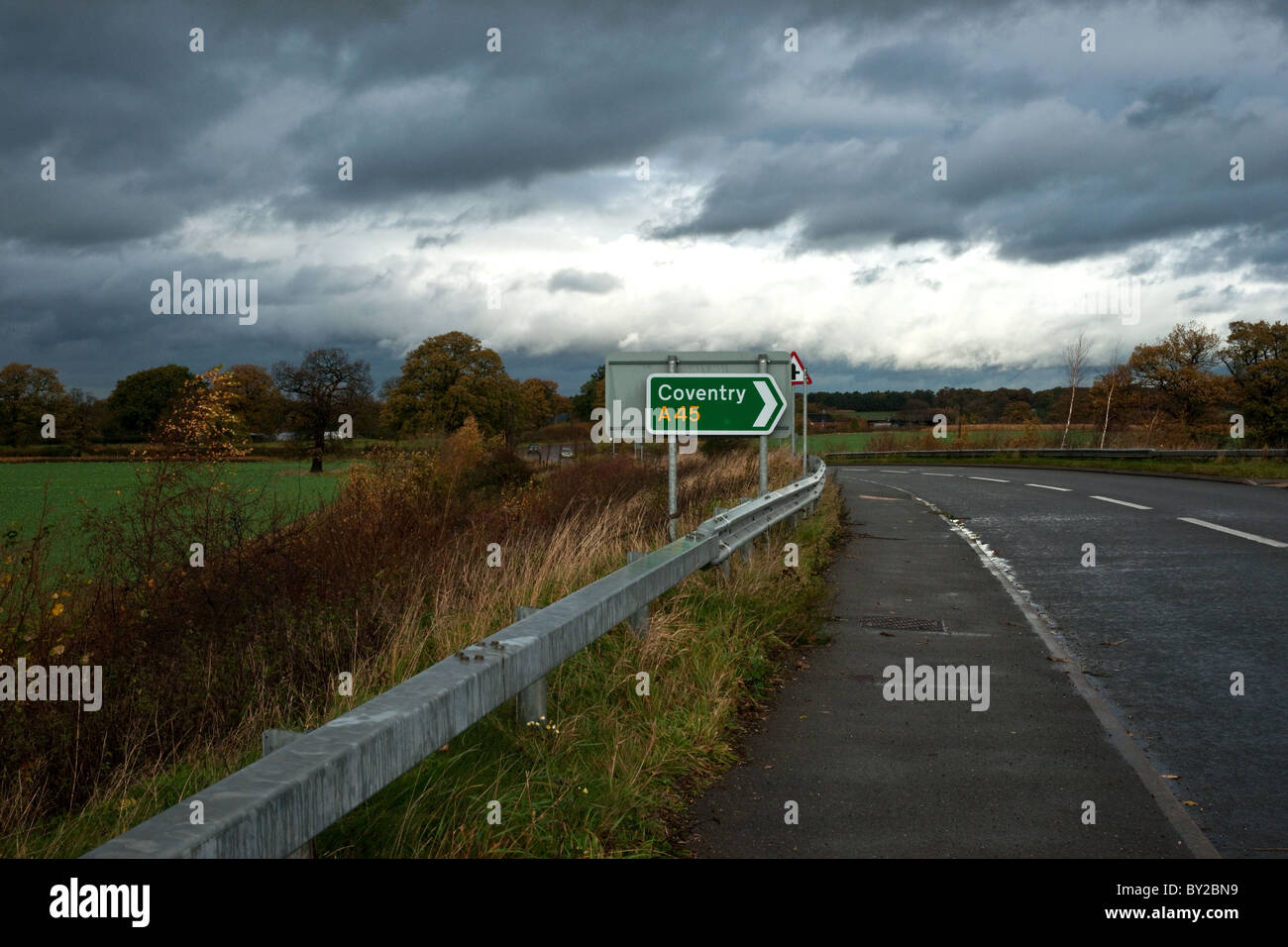 Sign post coventry a45 on hi-res stock photography and images - Alamy