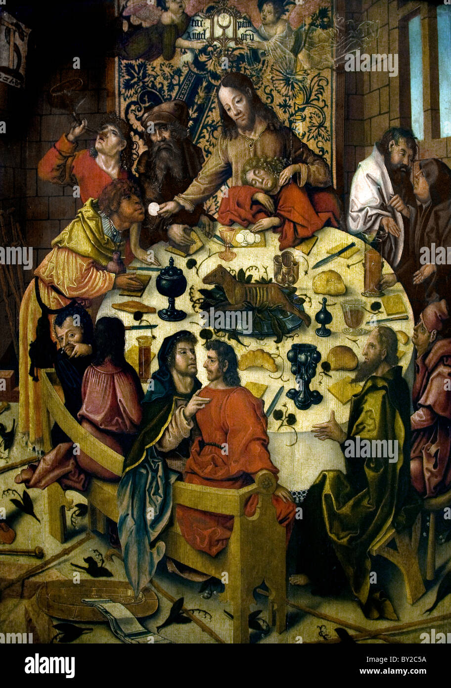 Jerg Ratgeb Germany German painter painting The Last Supper 1505 Stock ...