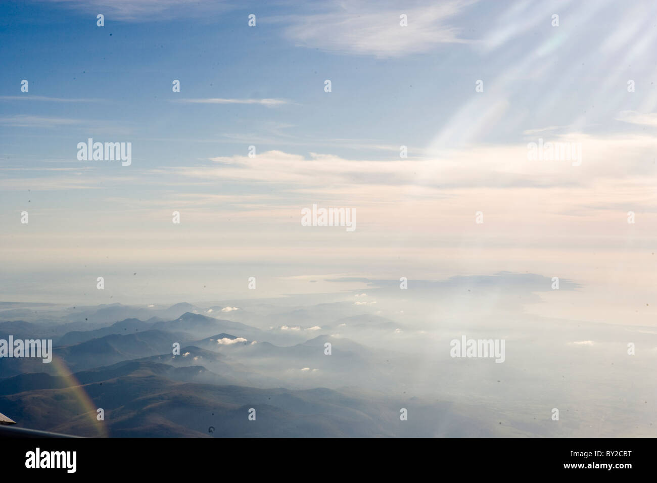 Aerial Views over North Wales Stock Photo - Alamy