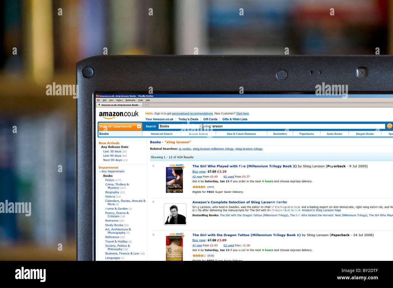 Stieg larsson books hi-res stock photography and images - Alamy