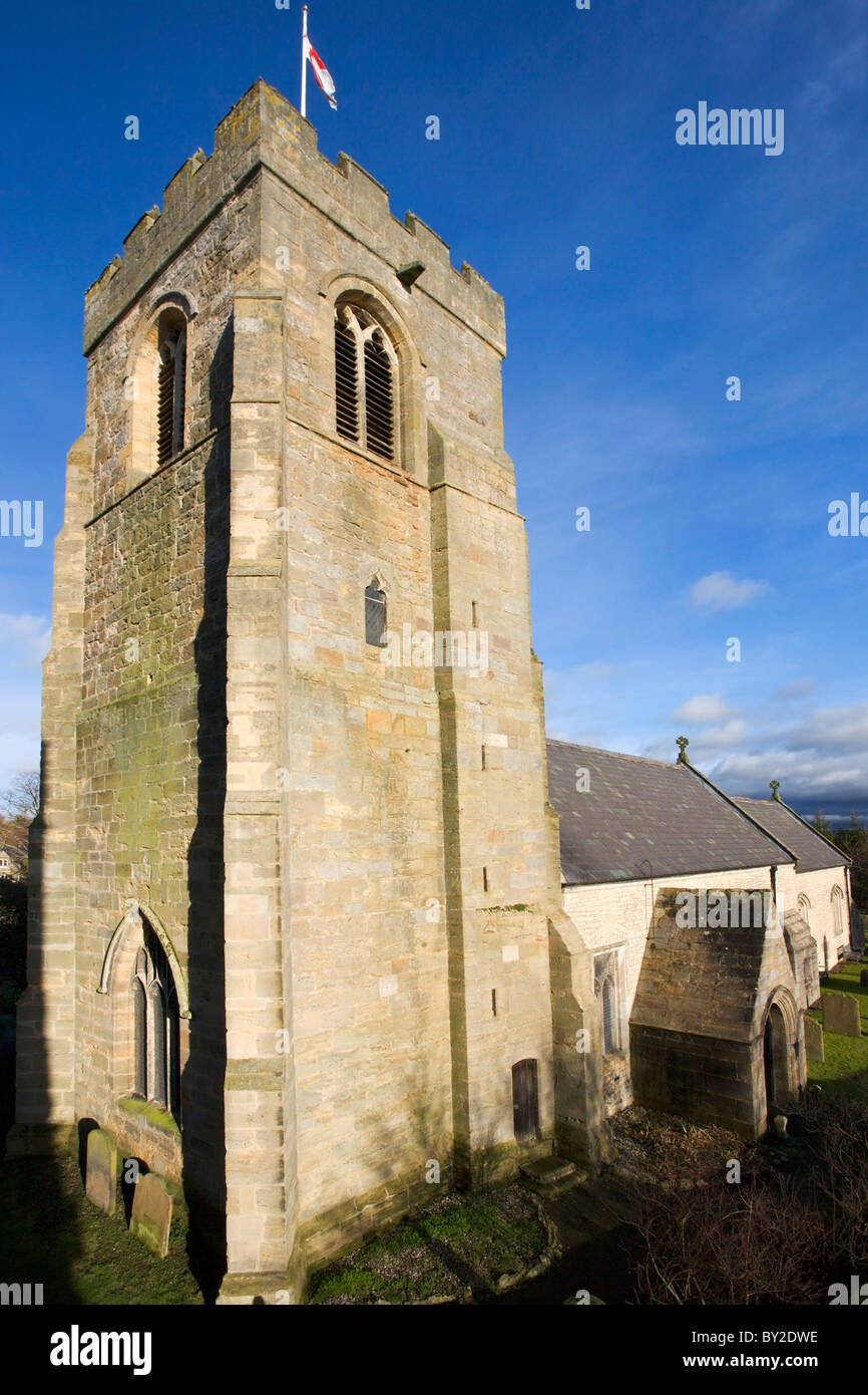 St nicholas church west tanfield hi-res stock photography and images ...