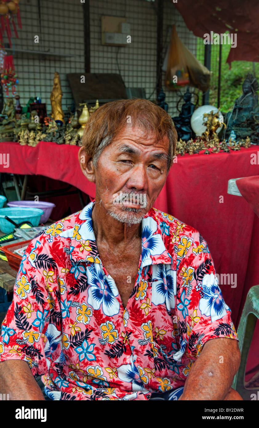 Melaka Malaysia Heritage City portrait of Chinese man local Stock Photo ...