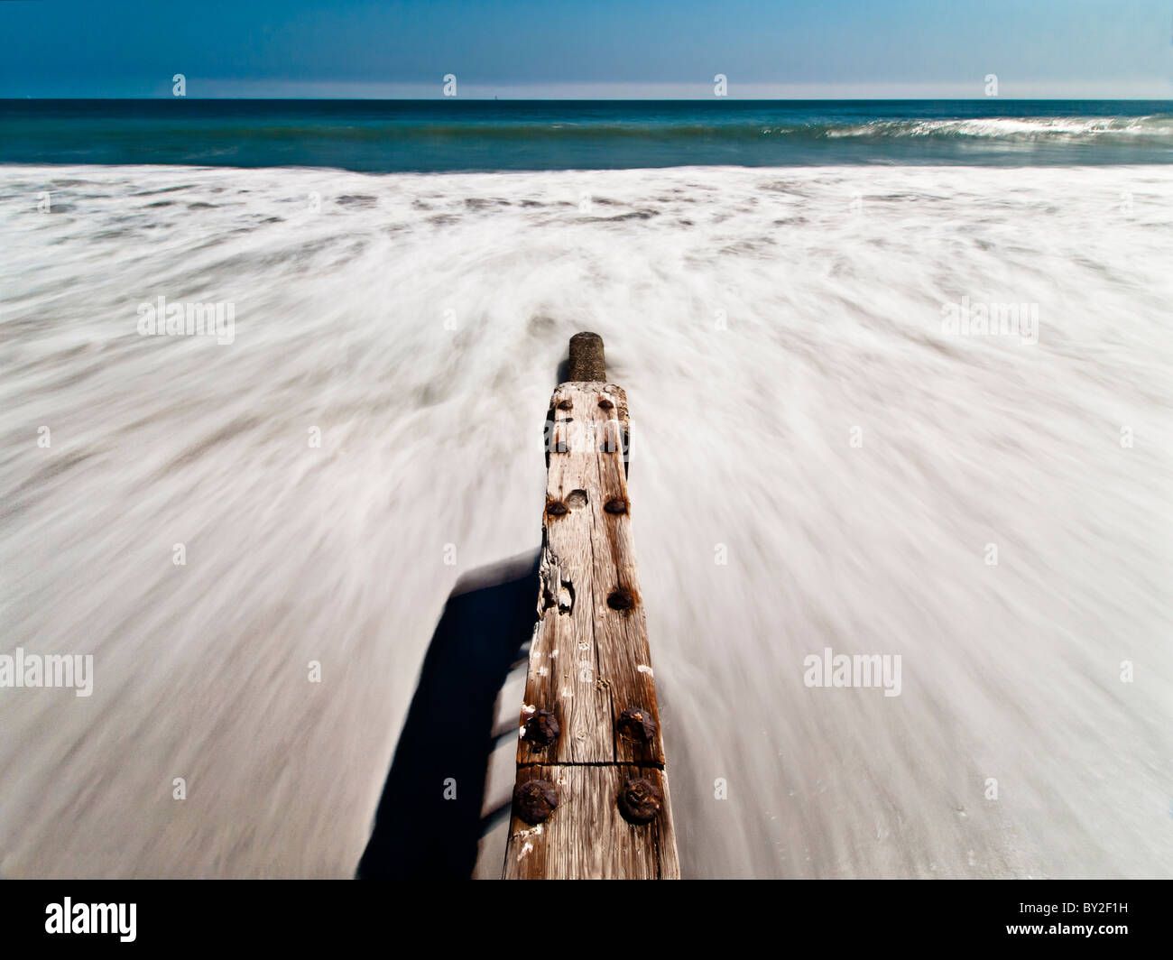 Old structures at Malibu beach, California Stock Photo - Alamy