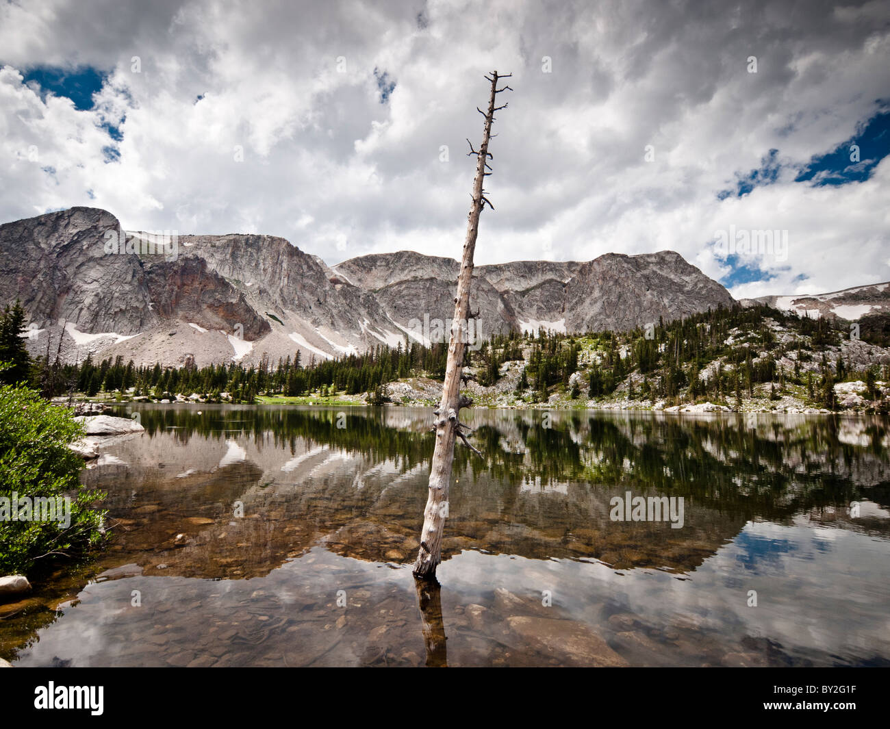 Mirror Lake, Medicine Bow Mountain national forest, A Wyoming national ...